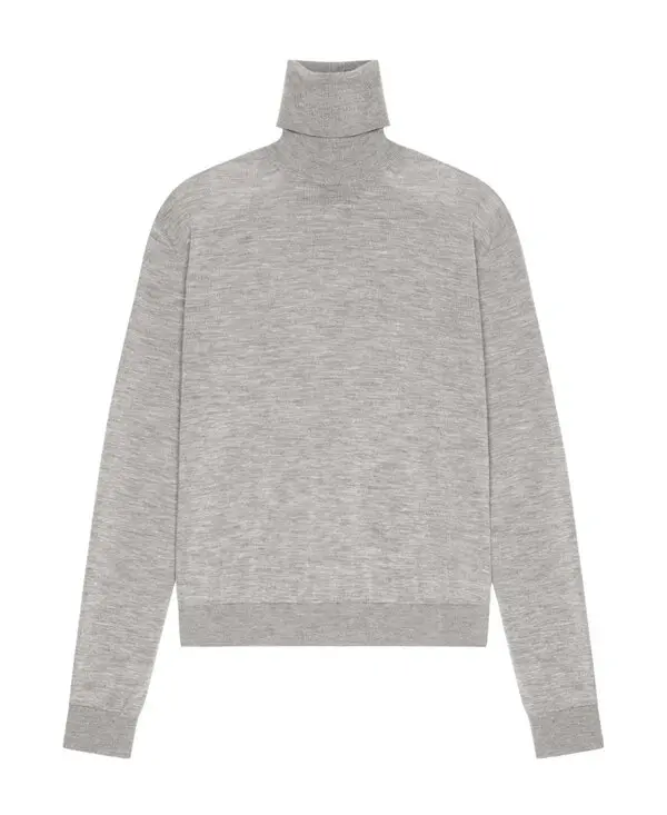 Givenchy Cashmere And Silk Turtleneck Sweater - Gray