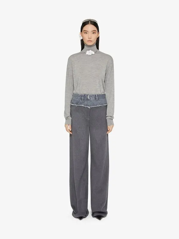 Givenchy Cashmere And Silk Turtleneck Sweater - Gray
