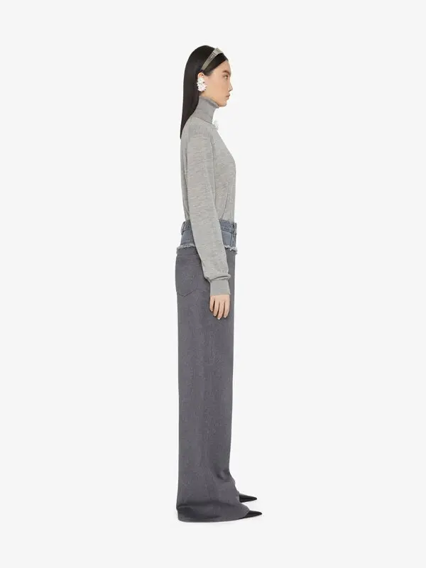 Givenchy Cashmere And Silk Turtleneck Sweater - Gray