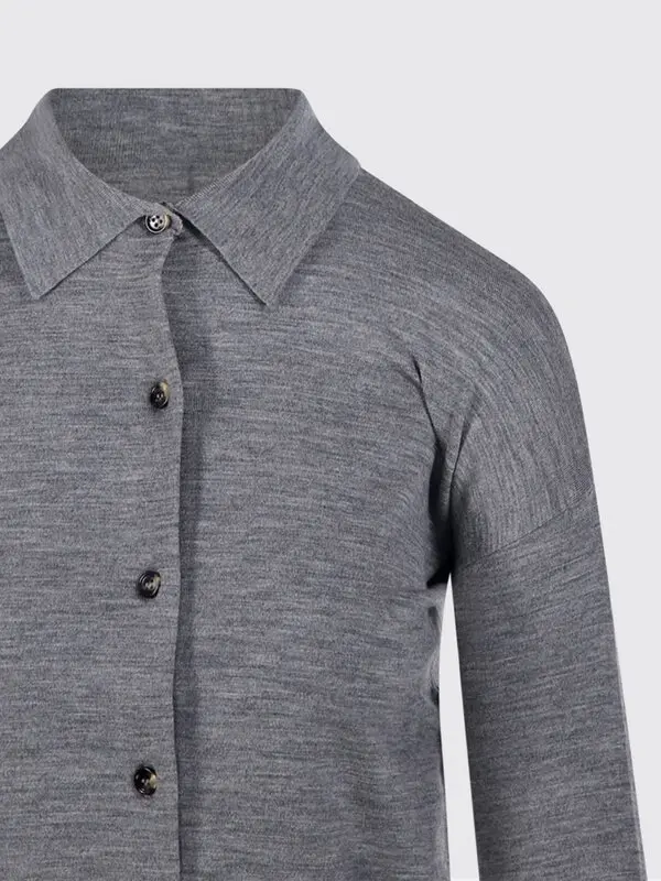 Max Mara Medeola Knitted Cardigan - Gray