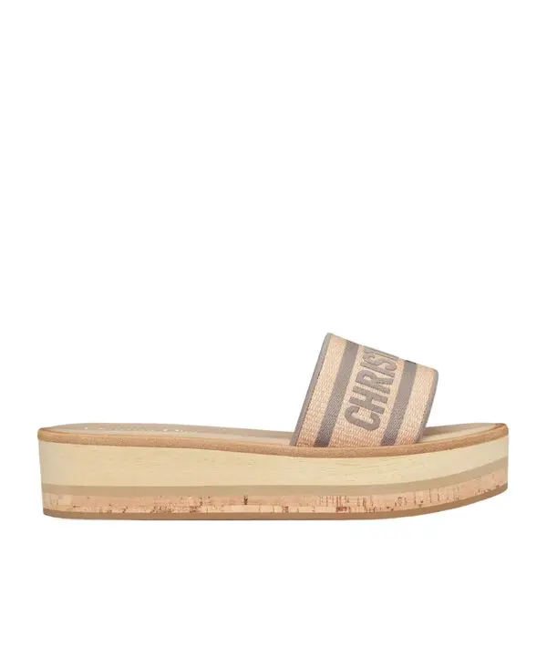 Dior Riviera Dway Platform Slide - Nude