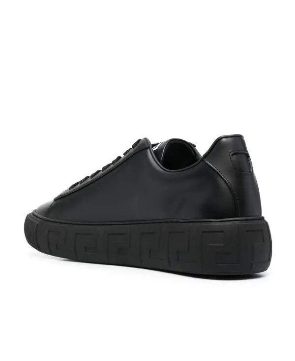 Versace Greca Logo Sneakers - Black