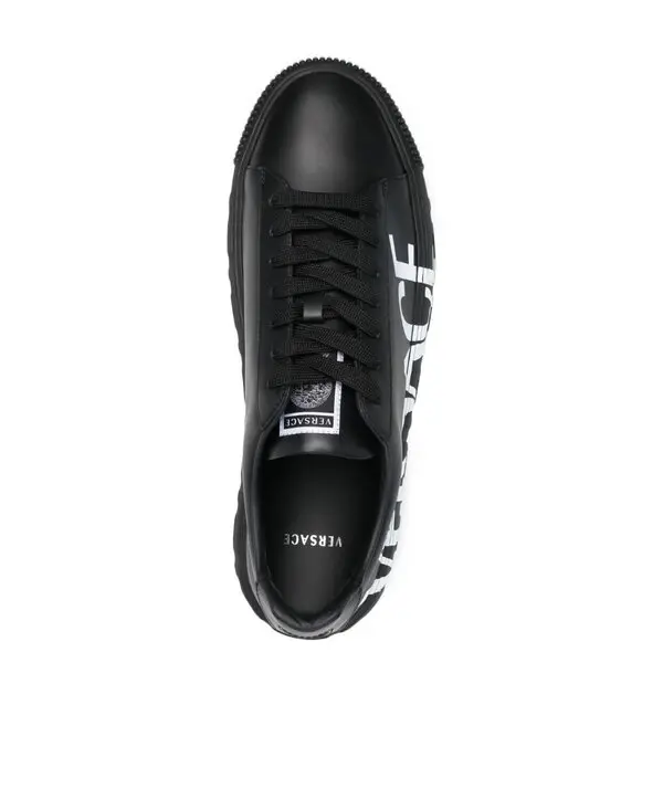 Versace Greca Logo Sneakers - Black