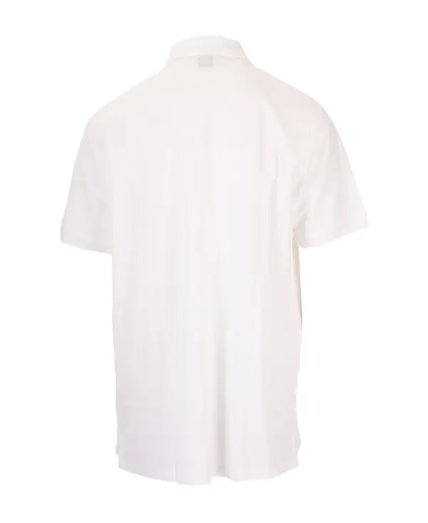 Burberry Logo Print Piqué Polo Shirt