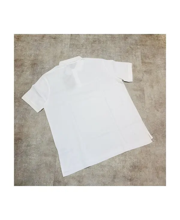 Burberry Logo Print Piqué Polo Shirt