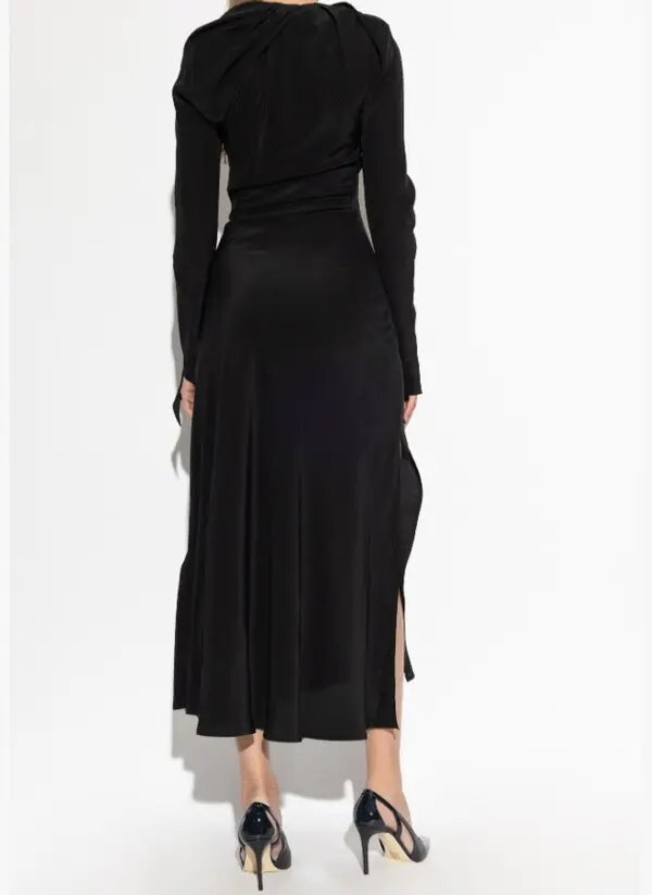 Victoria Beckham Embellished Satin Dress