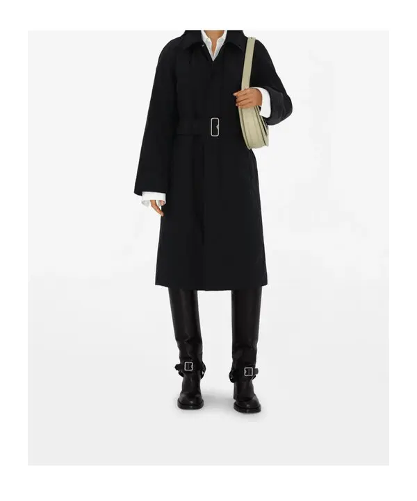 Burberry Belted Waist Long Padded Car Coat