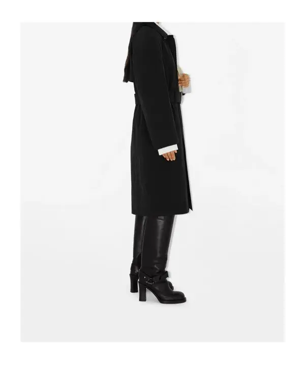 Burberry Belted Waist Long Padded Car Coat