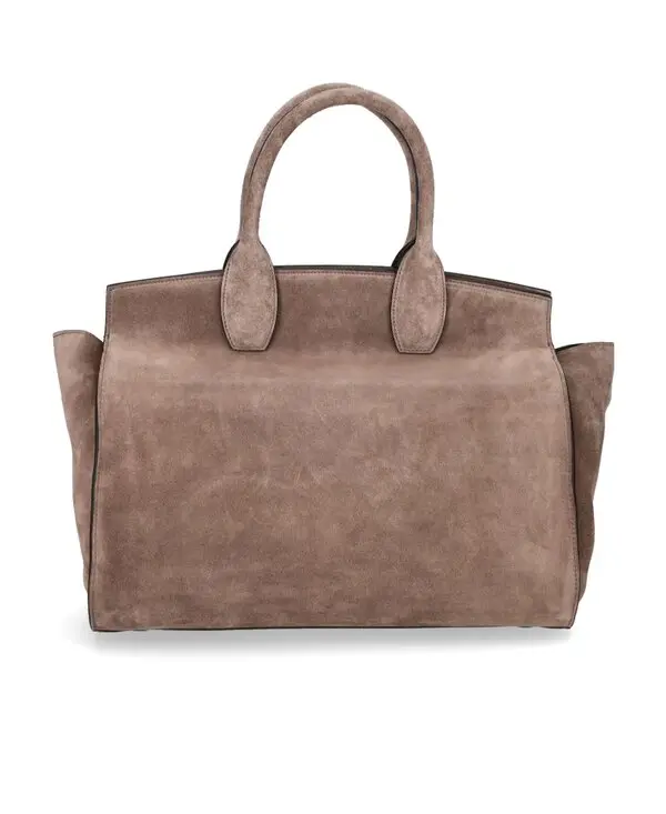 FERRAGAMO Studio Soft Suede Tote Bag