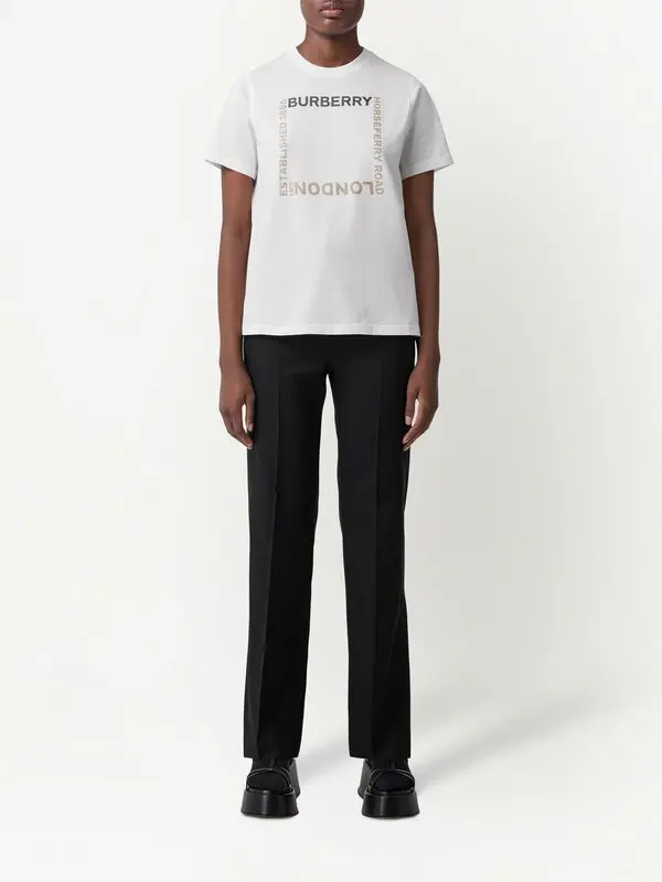Burberry Logo Detailed Crewneck T-shirt