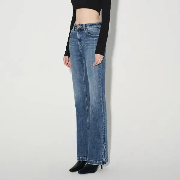 LIUREGALI Straight Leg Zipper Jeans
