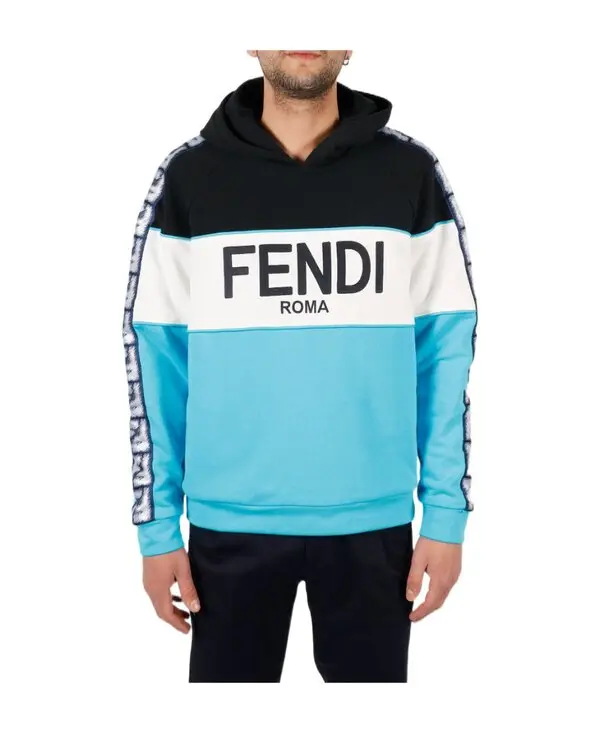 Fendi Logo Embroidered Hoodie