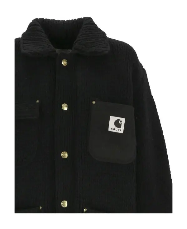 Sacai X Carhartt Wip Knitted Shirt Jacket