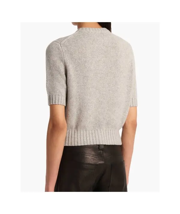 Khaite Nora Short-sleeved Cardigan - Grey