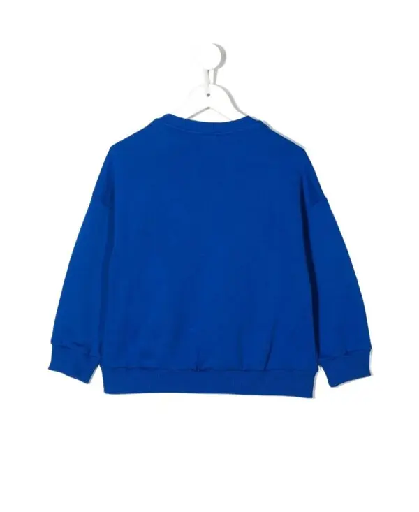 Kenzo Tiger Head Embroidered Crewneck Long Sleeve Sweatshirt - Blue