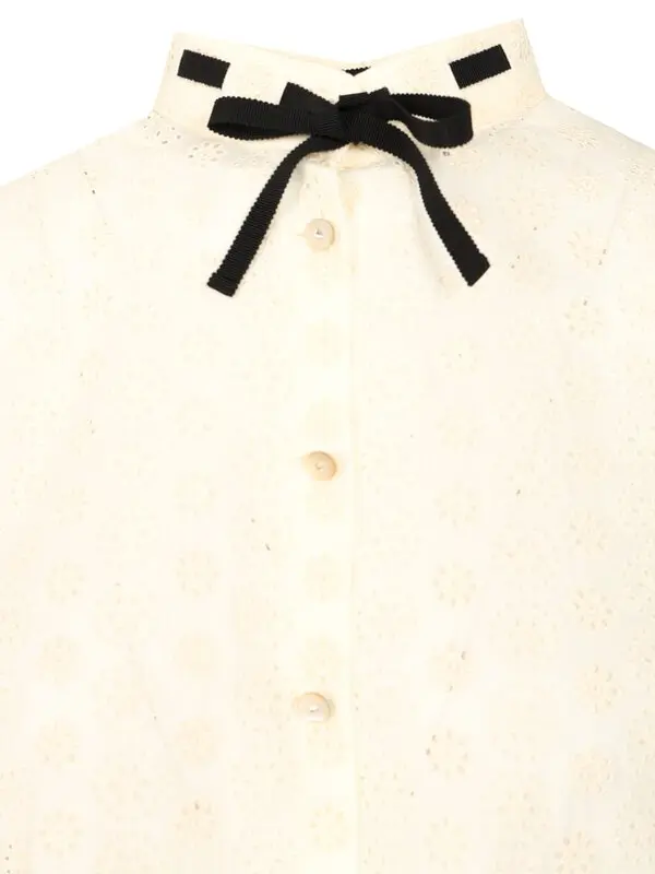 Valentino Garavani Embellished Bow Detail Shirt