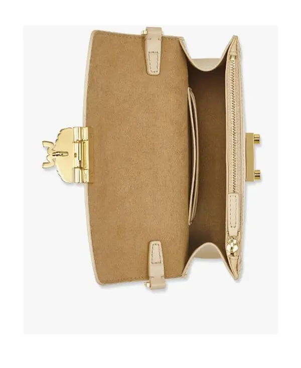 Mcm Logo Shoulder Bag With Chain Strap