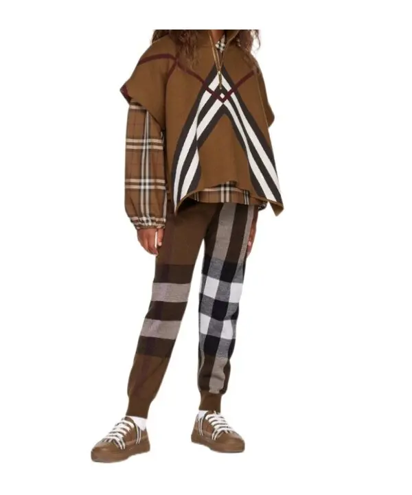 Burberry Checked Lace-up Sneakers With Embossed Heel Logo