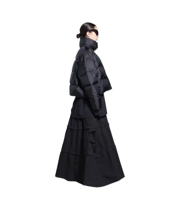 Balenciaga Allover Logo Bb Puffer Jacket