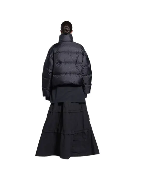 Balenciaga Allover Logo Bb Puffer Jacket