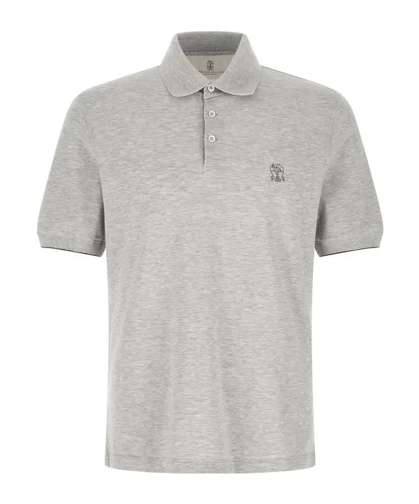 Brunello Cucinelli Logo Detailed Short-sleeved Polo Shirt