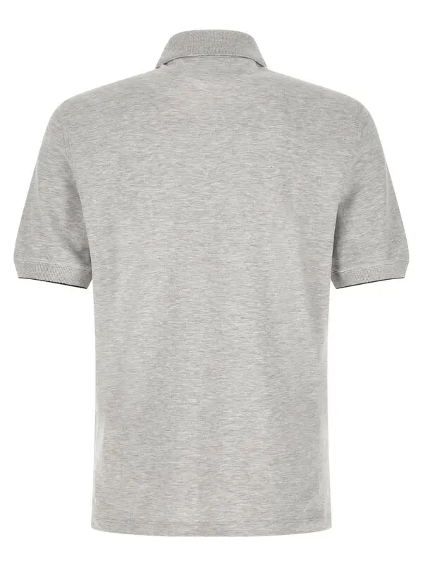 Brunello Cucinelli Logo Detailed Short-sleeved Polo Shirt