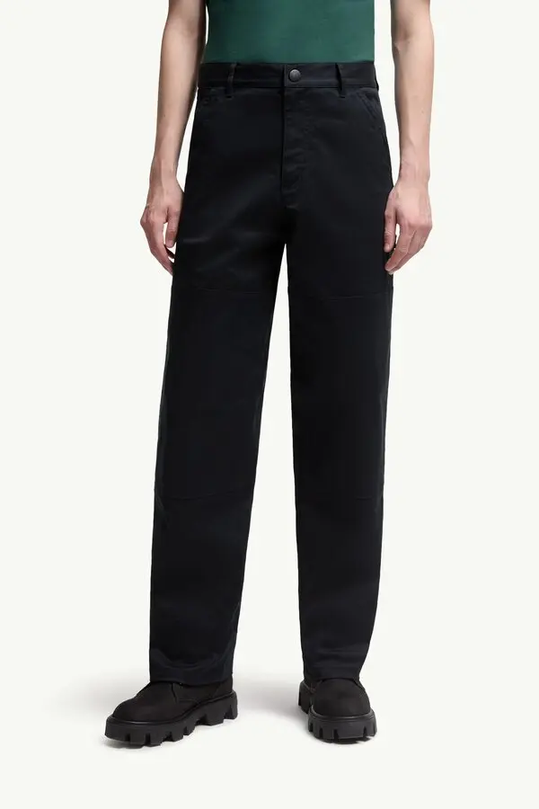 Moncler Logo Patch Straight-leg Trousers