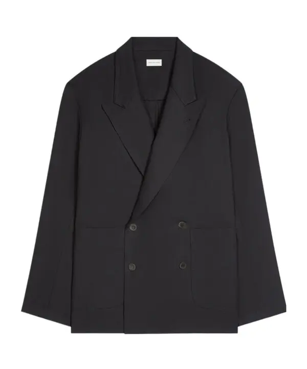 Dries Van Noten Double-breasted Suit Jacket - Black