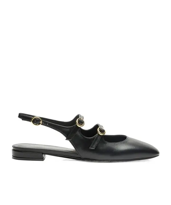 STUART WEITZMAN Benni Mj Slack-heeled Shoes - Black