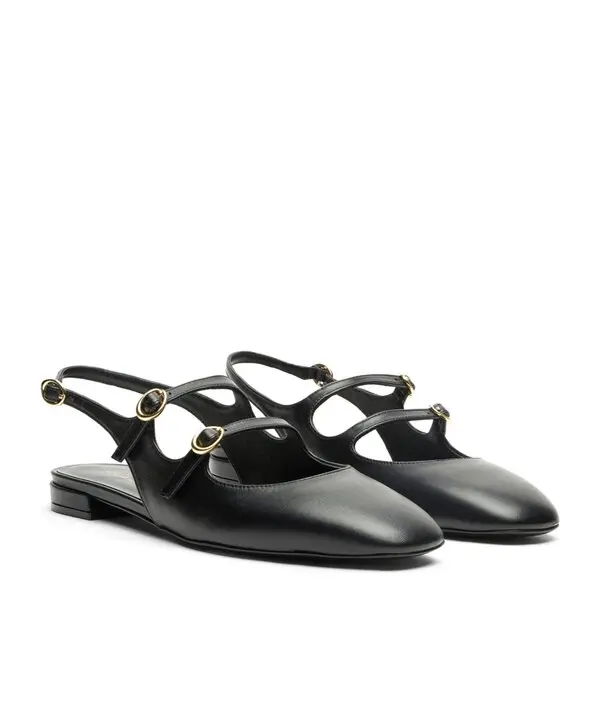 STUART WEITZMAN Benni Mj Slack-heeled Shoes - Black