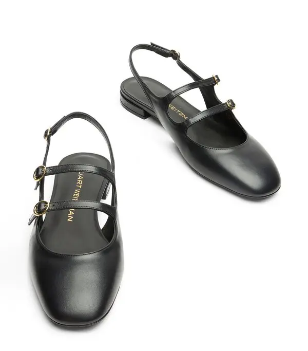 STUART WEITZMAN Benni Mj Slack-heeled Shoes - Black