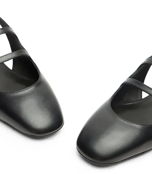 STUART WEITZMAN Benni Mj Slack-heeled Shoes - Black