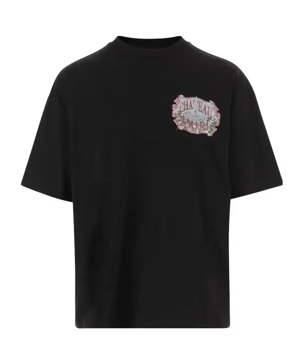 Amiri Logo-printed Crewneck T-shirt - Black