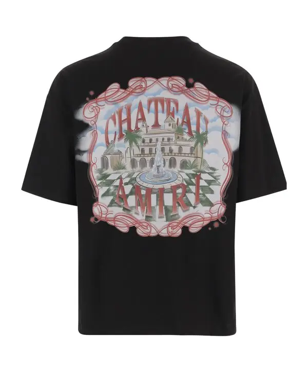 Amiri Logo-printed Crewneck T-shirt - Black