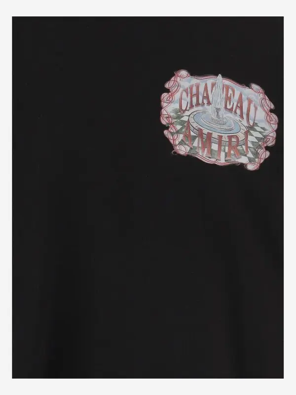 Amiri Logo-printed Crewneck T-shirt - Black