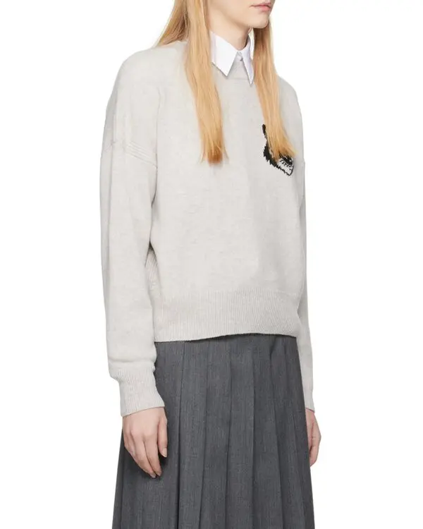 Maison Kitsuné Intarsia Logo Wool Jumper