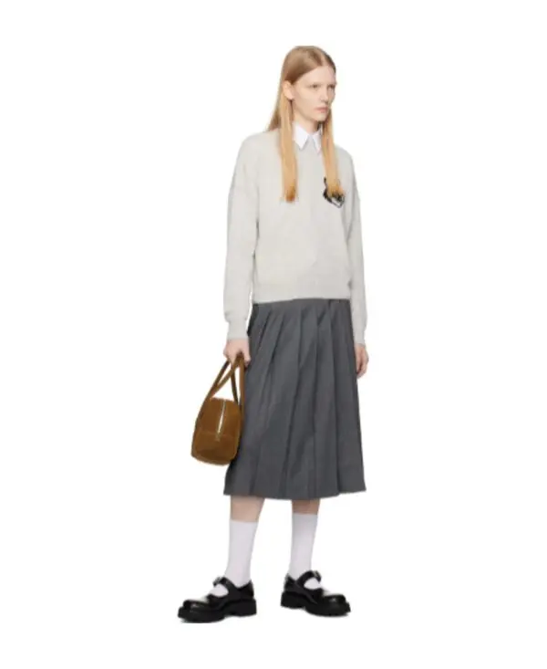 Maison Kitsuné Intarsia Logo Wool Jumper