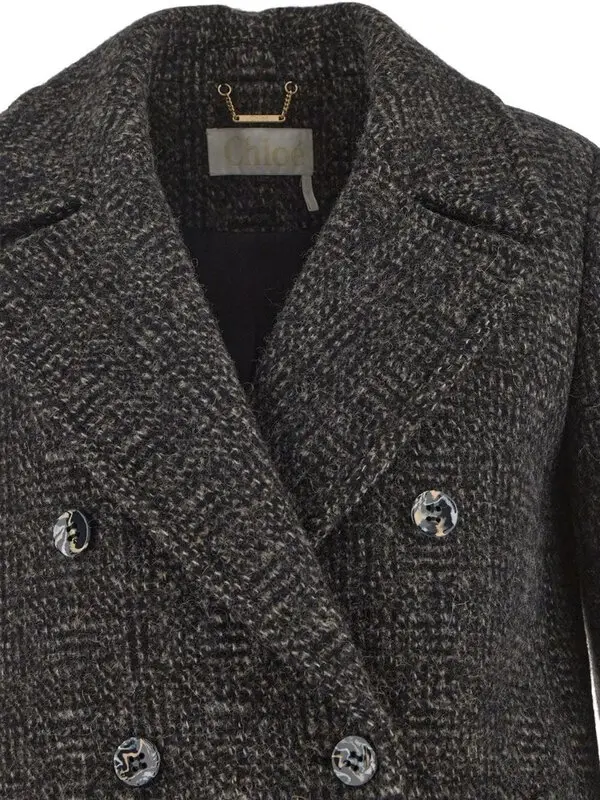Chloé Logo Double-breasted Coat