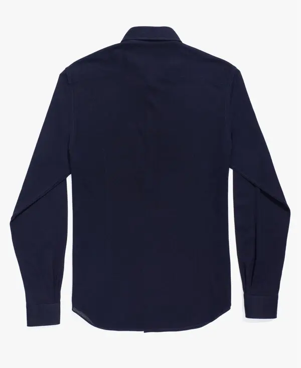 Loro Piana Navy Blue Classic Button Shirt