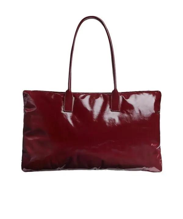 Bottega Veneta Large Pillow Polished Shoulder Bag - Red
