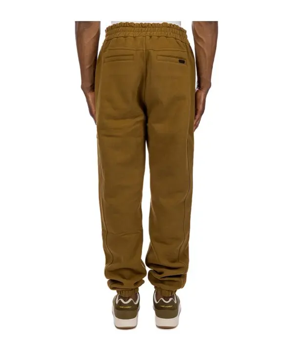 Saint Laurent Drawstring Slim Fit Pants - Brown