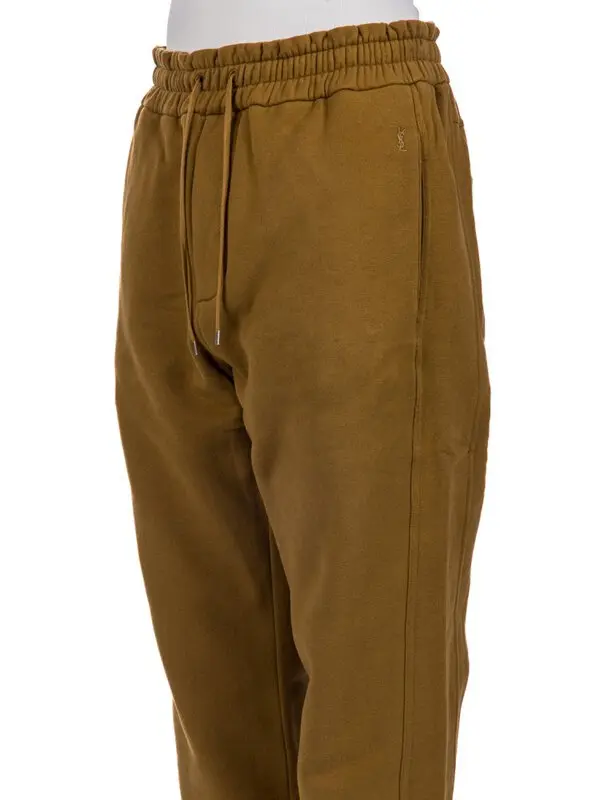 Saint Laurent Drawstring Slim Fit Pants - Brown