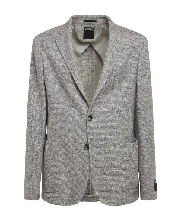Zegna Textured Single-breasted Blazer