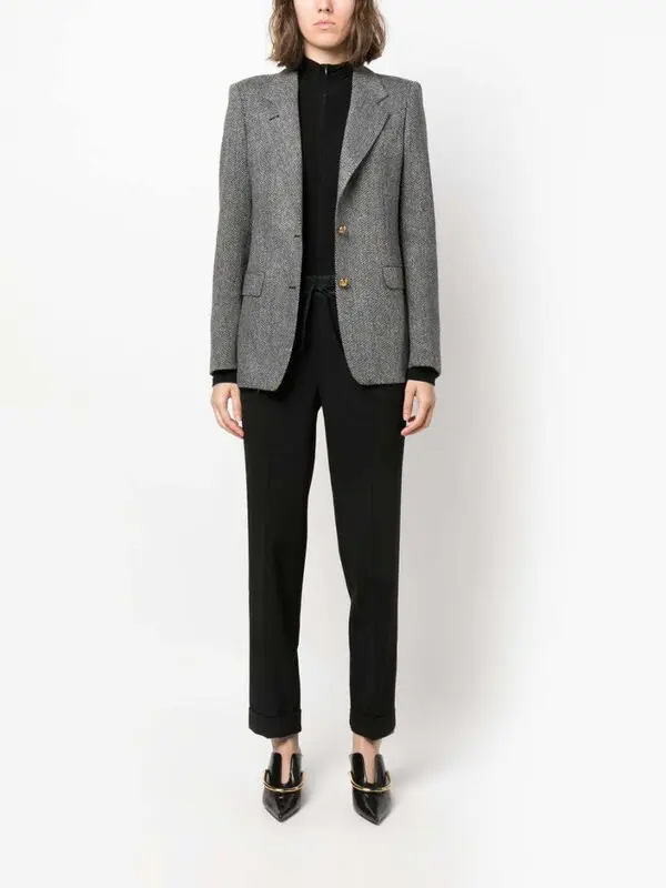 P.a.r.o.s.h Drawstring Straight-leg Trousers - Black