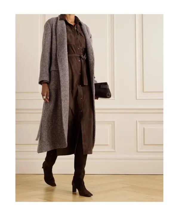Brunello Cucinelli Single-breasted Belted Coat