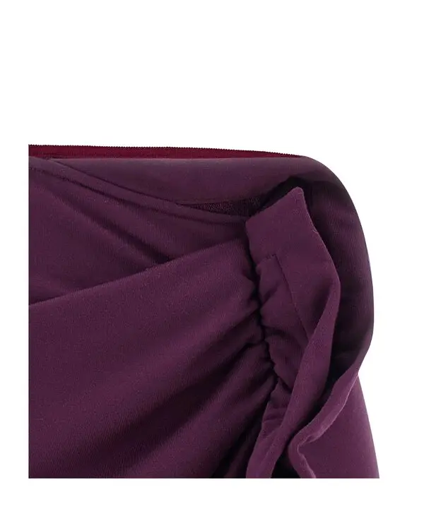 Dries Van Noten Asymmetric Jersey Midi Skirt