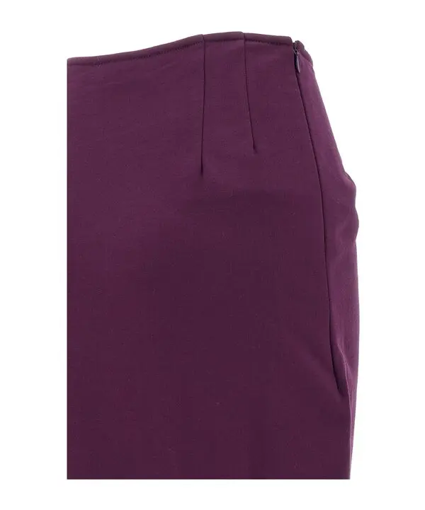 Dries Van Noten Asymmetric Jersey Midi Skirt