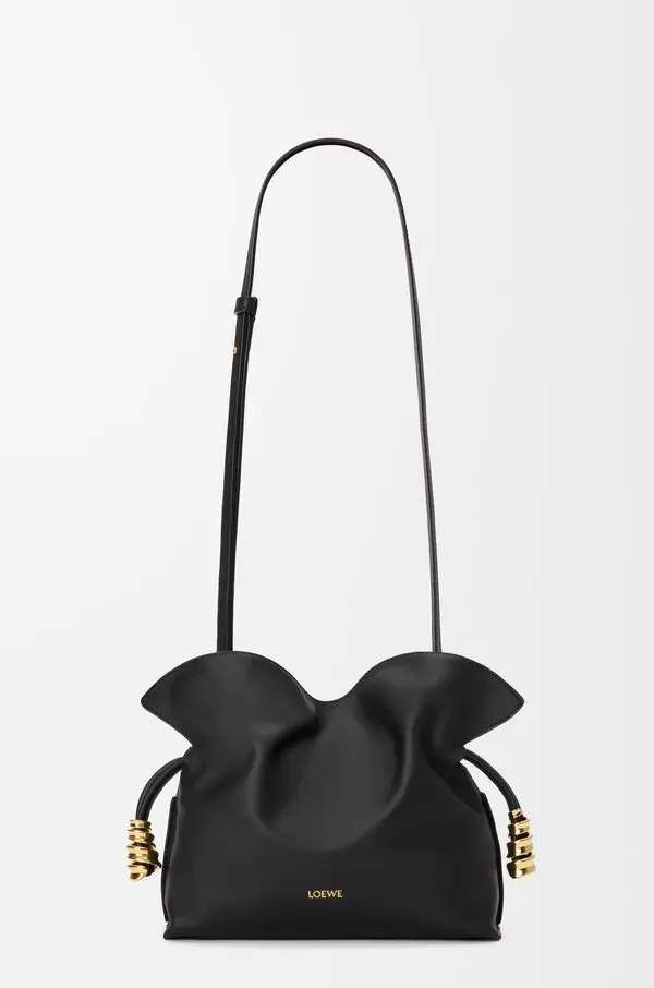Loewe Mini Coil Flamenco Clutch Bag - Black