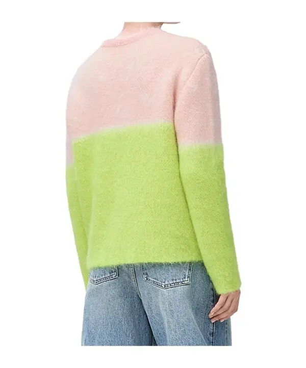 Loewe Mohair Blend Color Block Sweater