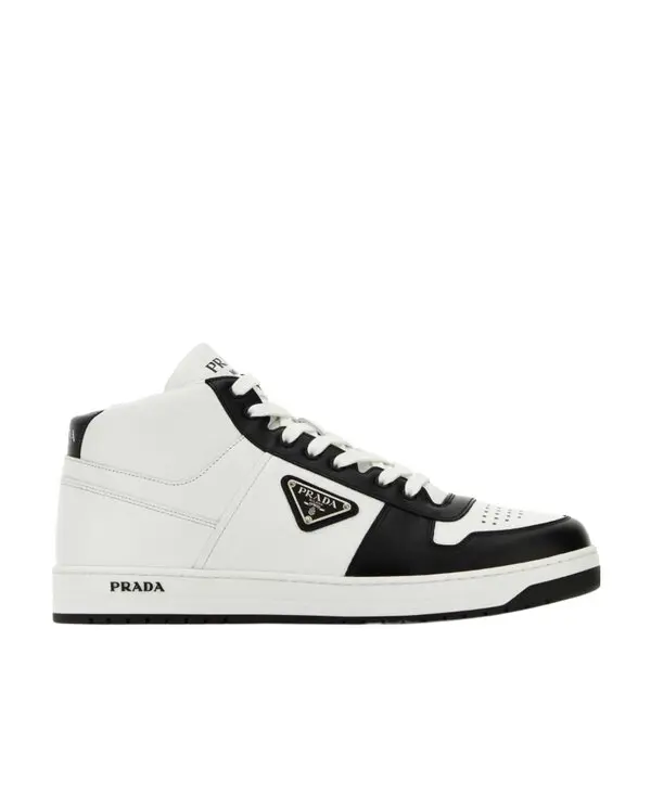 Prada Lace-up High-top Sneakers - White